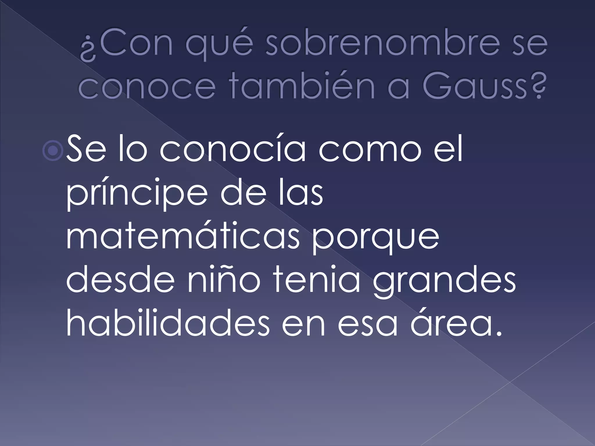 Carl Friedrich Gauss | PPTX