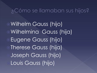 Carl Friedrich Gauss | PPTX