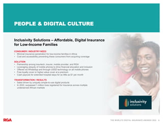 Reinsurance Group of America (RGA) - Insurer transformation Award 2022 ...