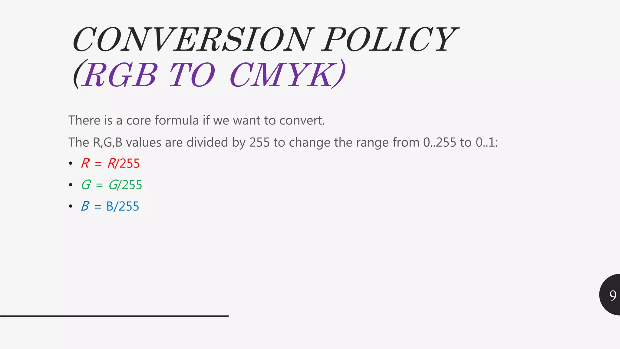 Rgb and Cmy color model | PPTX