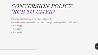 Rgb and Cmy color model | PPTX