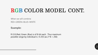 Rgb and Cmy color model | PPTX