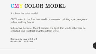 Rgb and Cmy color model | PPTX