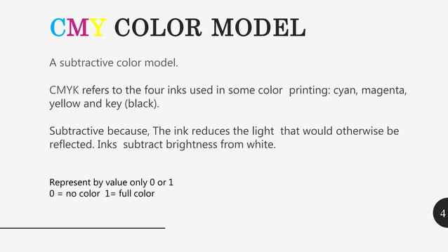 Rgb and Cmy color model | PPTX