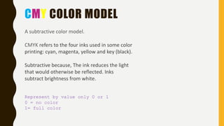 RGB and CMY based color model | PPTX