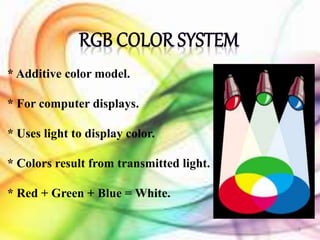 Rgb and cmy color model | PPTX