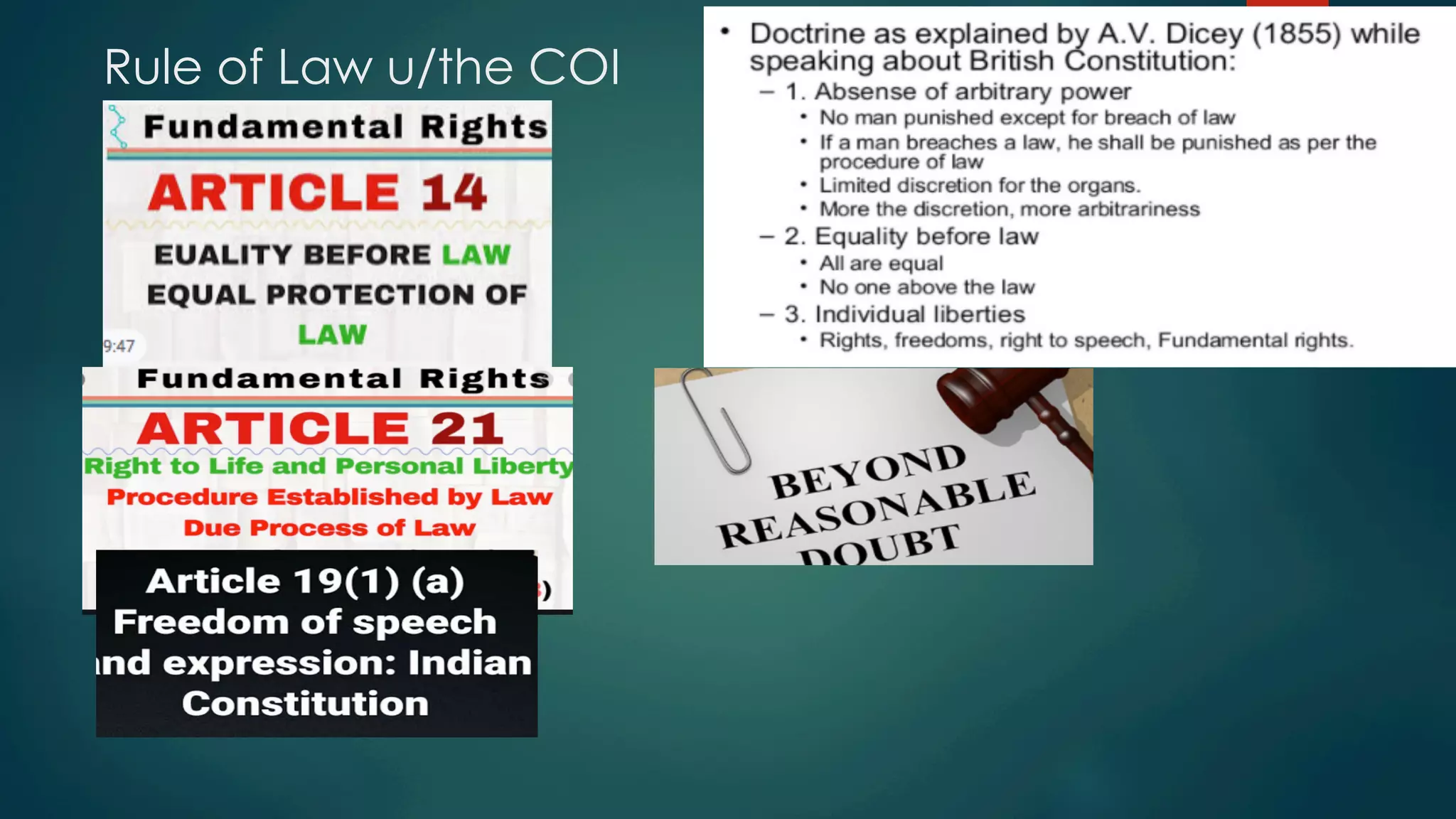 Rule of Law, Good Governance, Constitution of India | PDF