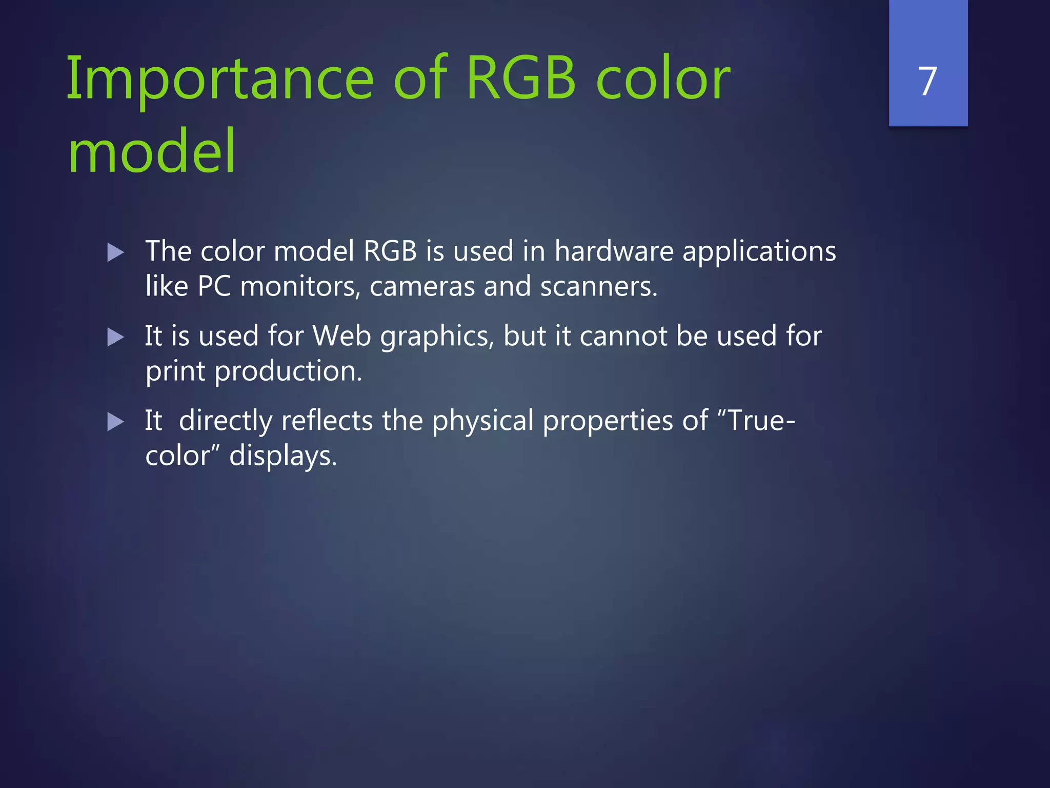 Rgb colour model | PPTX