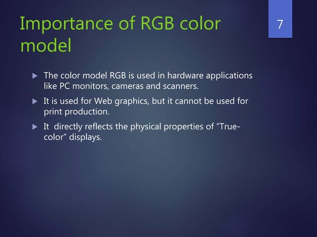 Rgb colour model | PPTX