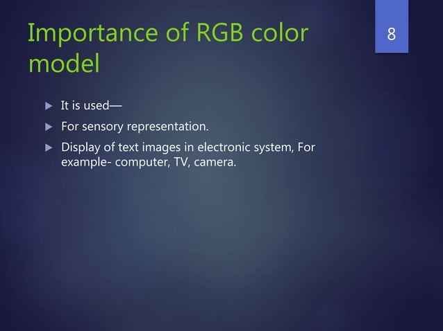 Rgb colour model | PPTX