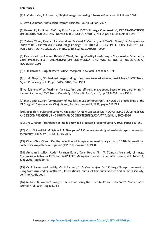 RGB Image Compression using Two-dimensional Discrete Cosine Transform | PDF | Free Download