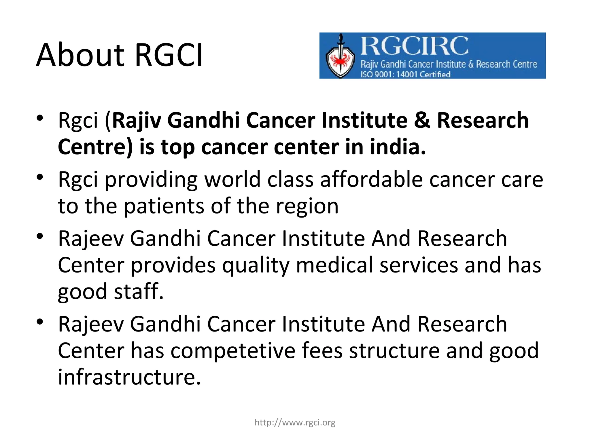 Rgci cancer hospital in delhi | PPT