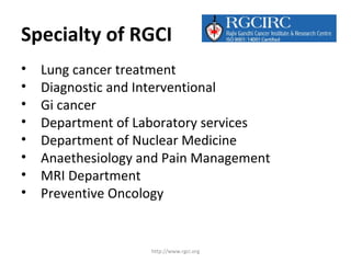 Rgci cancer hospital in delhi | PPT