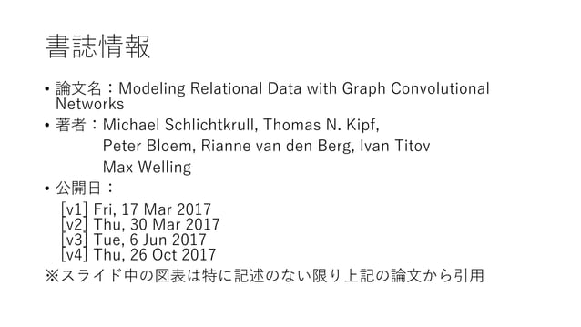 Dl Hacks Modeling Relational Data With Graph Convolutional Networks Ppt 9668