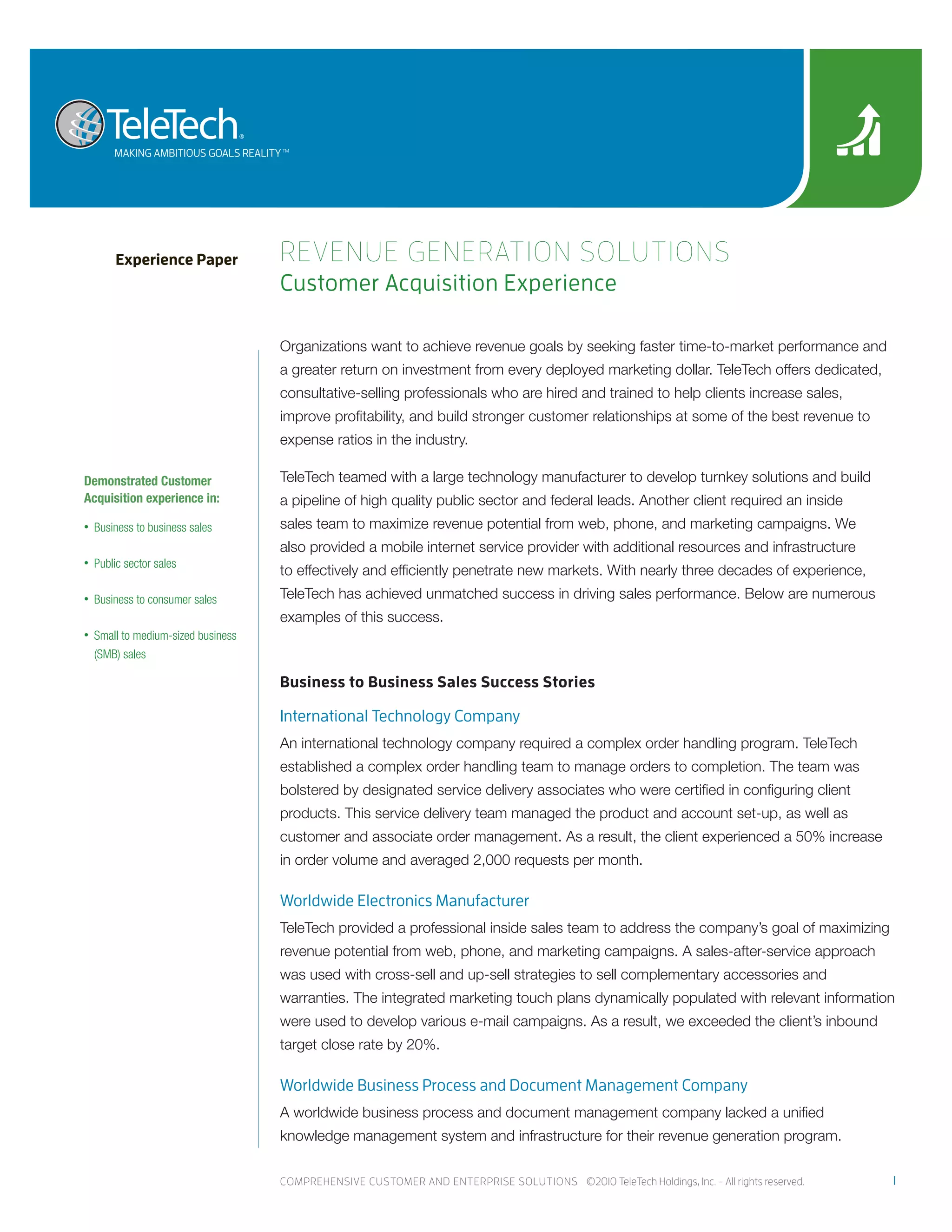 Cust Acq Experience Paper | PDF