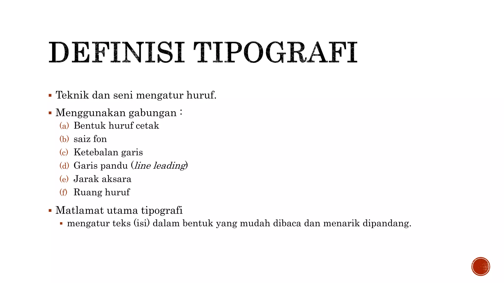 tipografi | PPTX