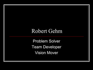 R Gehm Profile | PPT