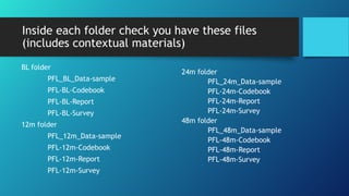 PFL data collection – hands on session | PPTX