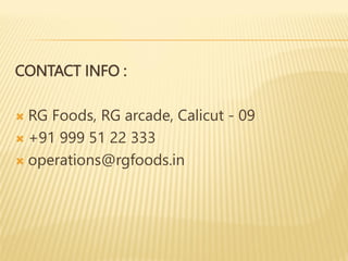 rg foods | PPT