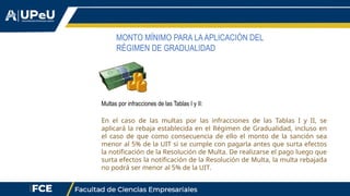 RÉGIMEN DE GRADUALIDAD, CODIGO TRIBUTARIO, INFRACCIONES Y SANCIONES | PPTX
