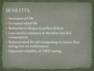 Rail Grinding Machine:A Basic approach | PPTX