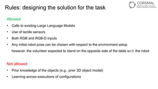 Human-to-Robot Handovers - Essential Skill Track 4 - RGMC - ICRA 2024 | PPTX | Robotics ...