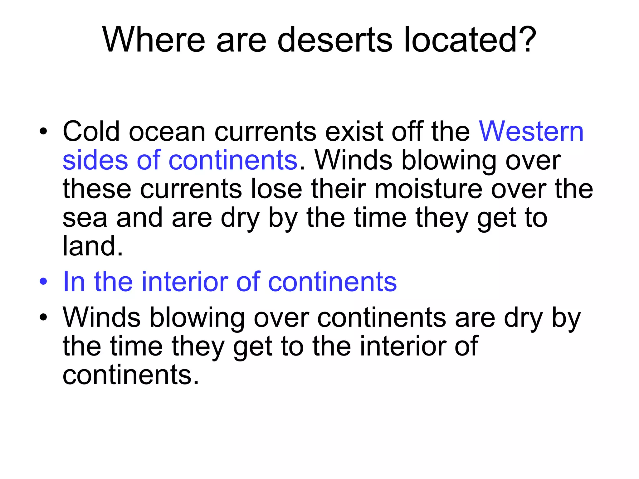 Deserts | PPT