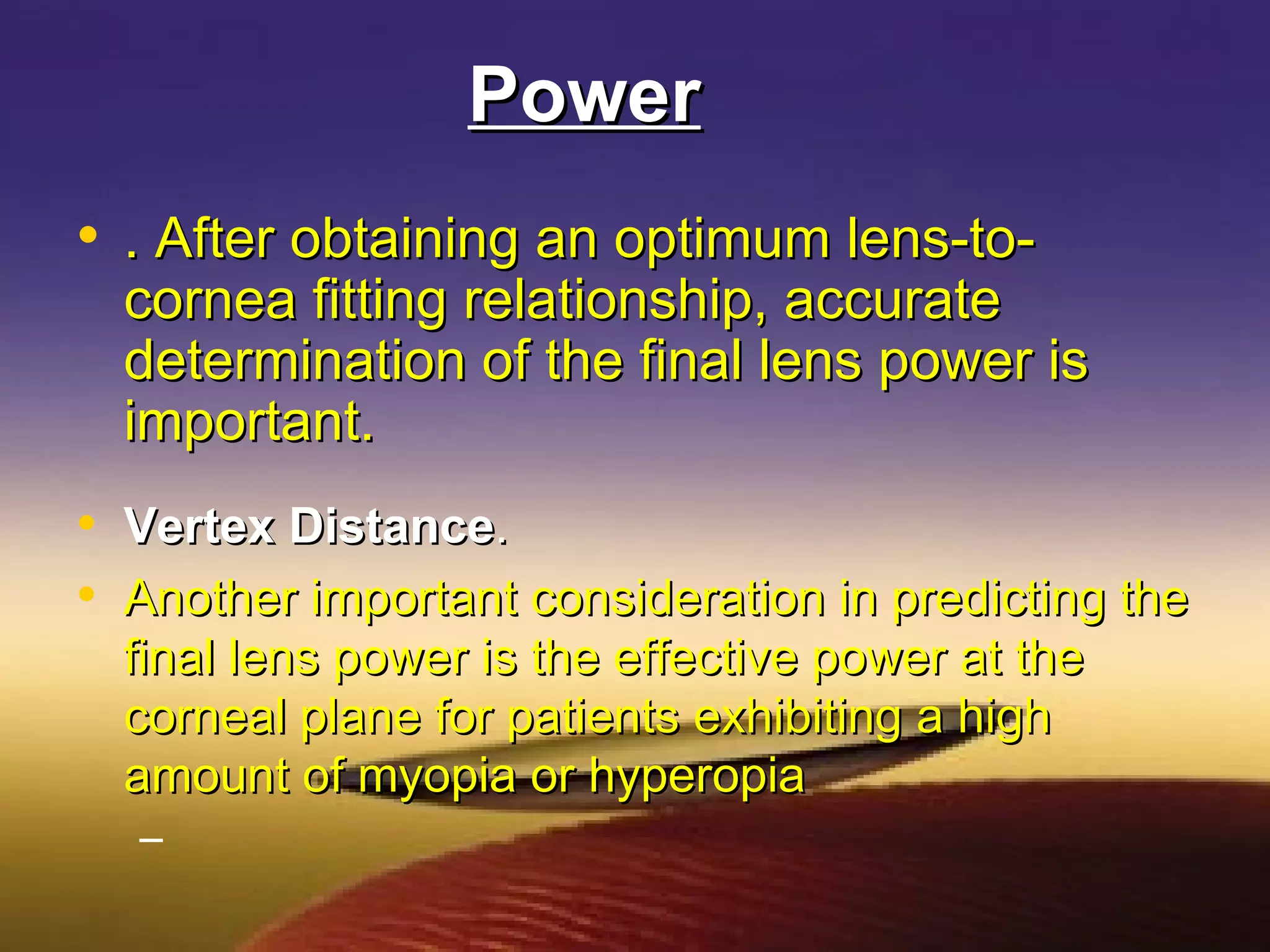 fitting RGP lenses | PPT