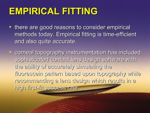 fitting RGP lenses | PPT