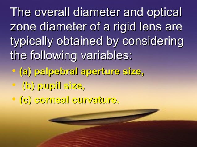 fitting RGP lenses | PPT