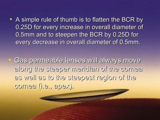 fitting RGP lenses | PPT