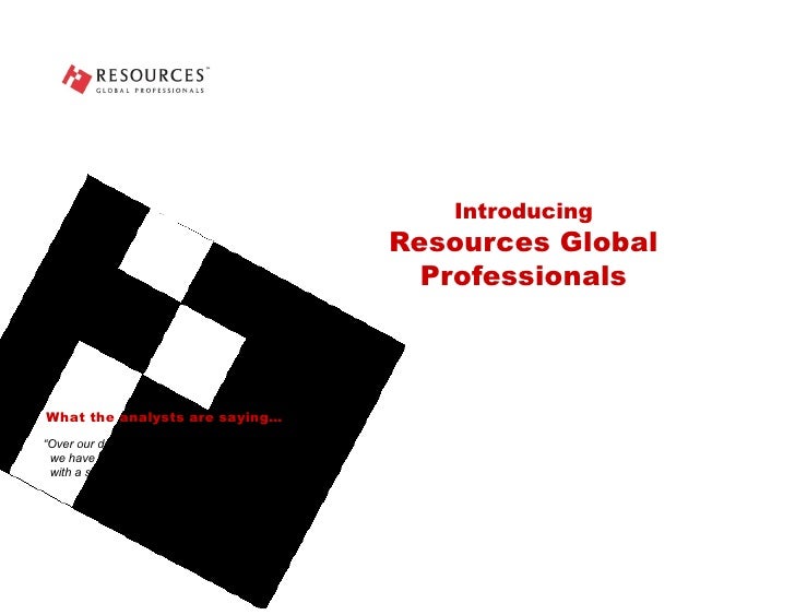Resources Global Professionals