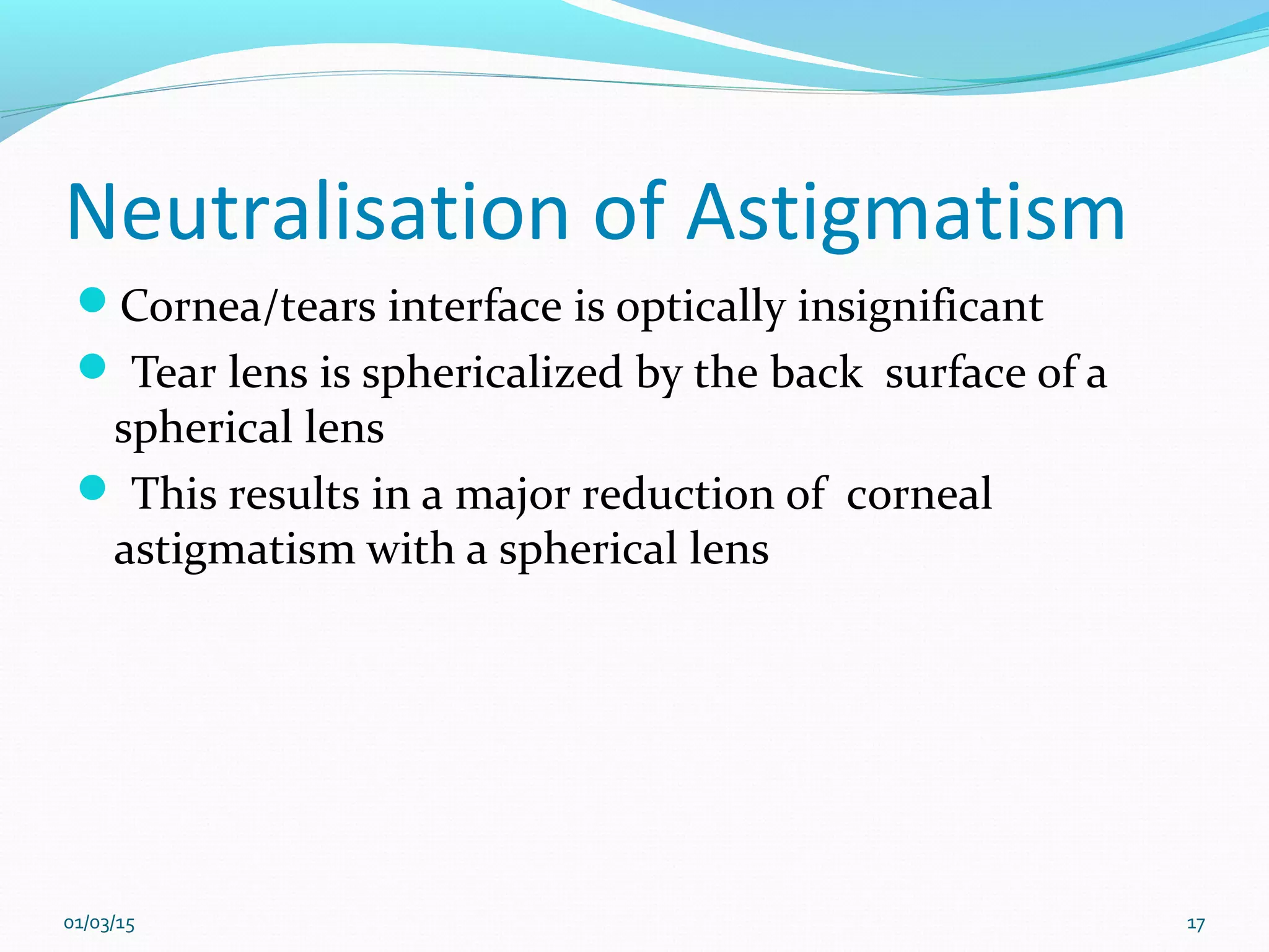 Optics of RGP contact lens | PPT