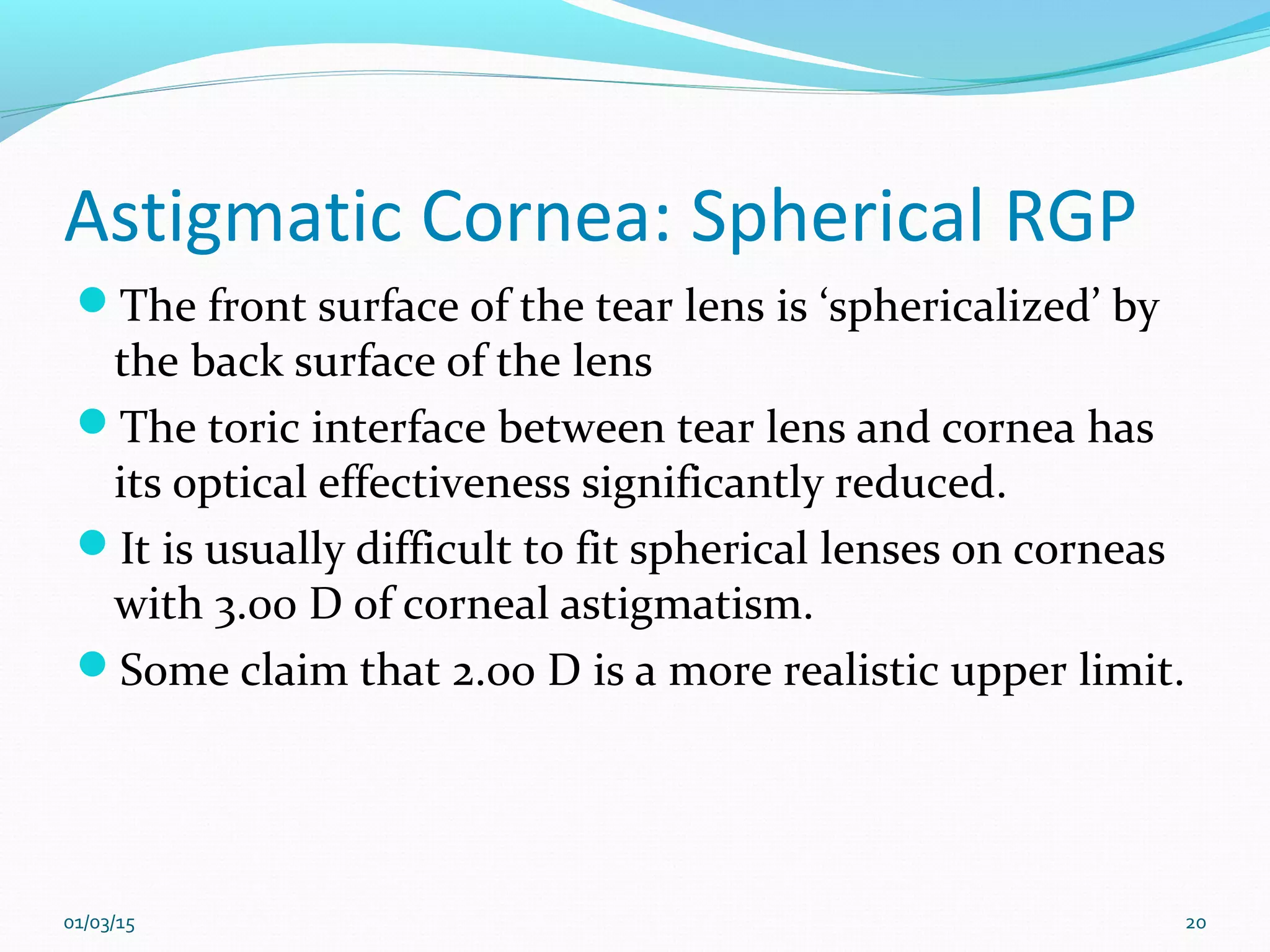 Optics of RGP contact lens | PPT