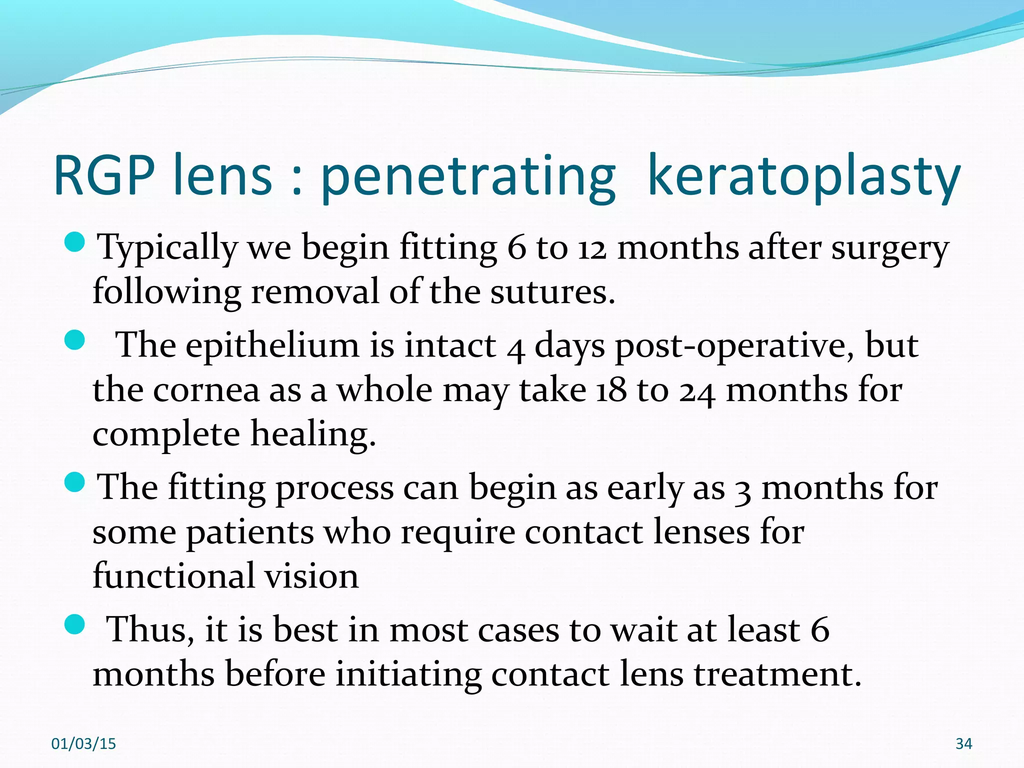 Optics of RGP contact lens | PPT