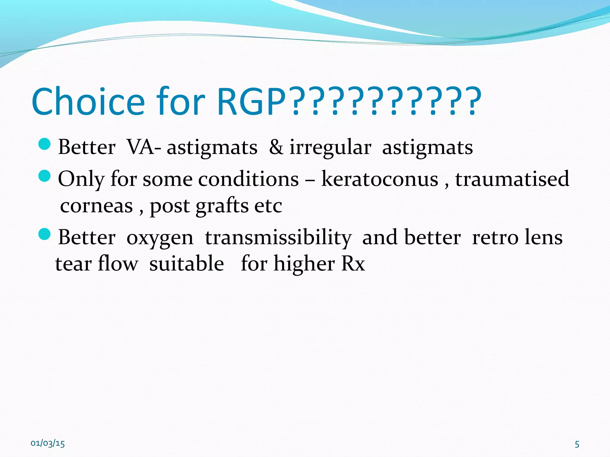 Optics of RGP contact lens | PPT