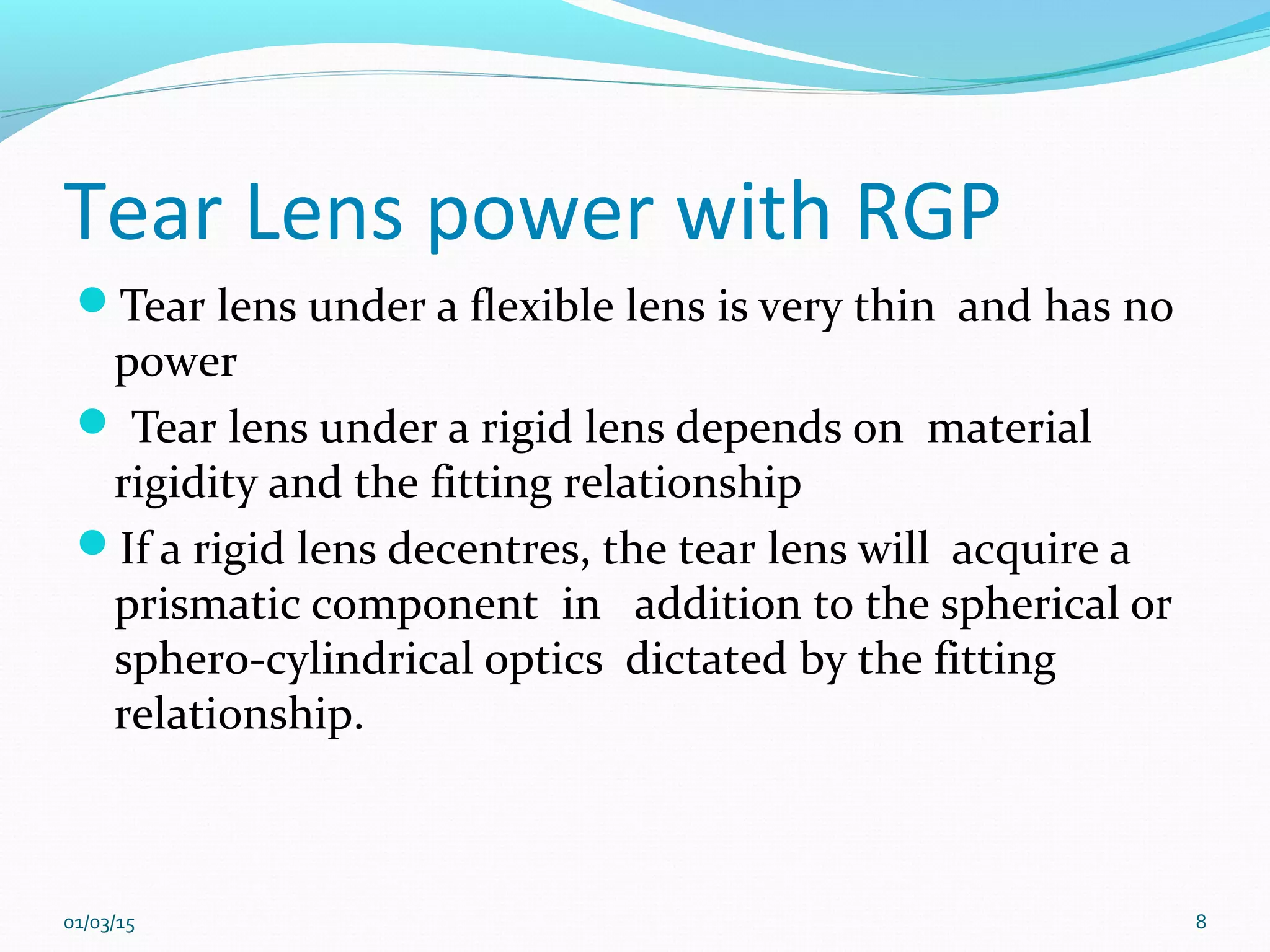 Optics of RGP contact lens | PPT