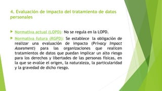 Comparativa LOPD - RGPD. Principales Novedades | PPT
