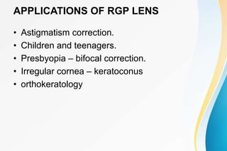 Rgp lens | PPTX