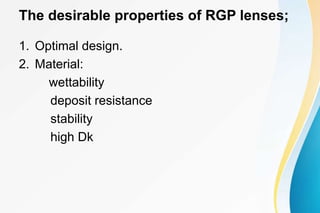 Rgp lens | PPTX