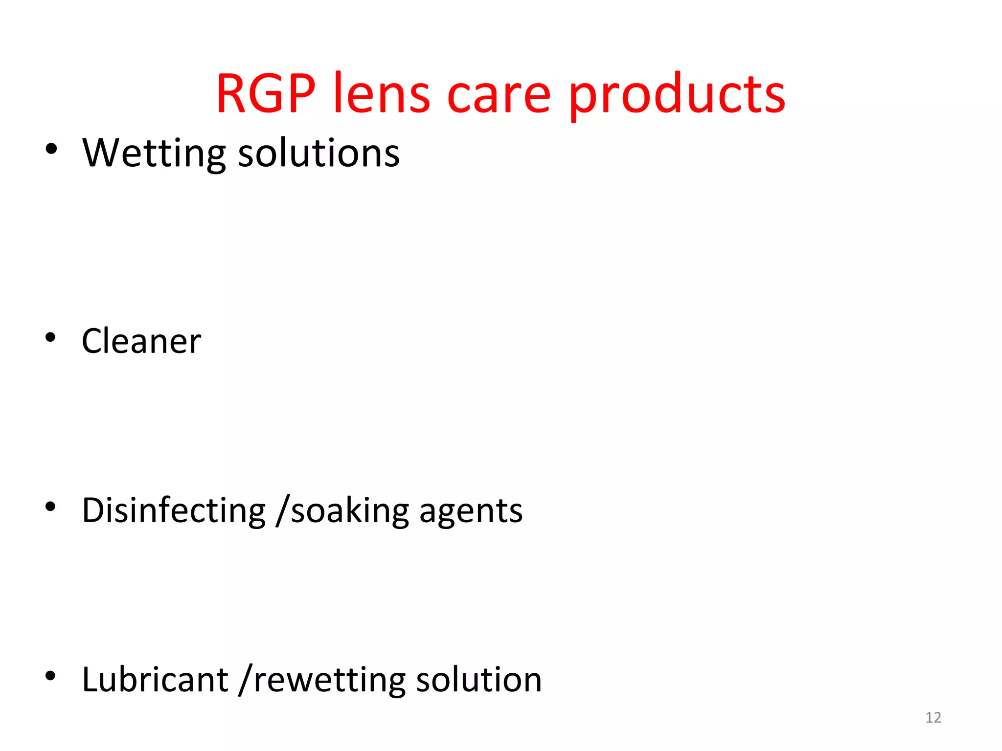 RGP lens care and maintenance | PPT