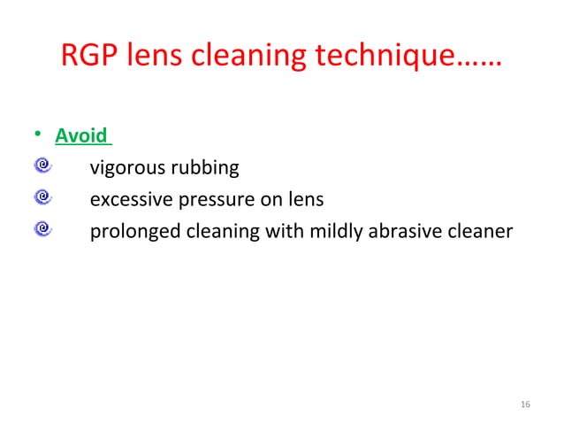 RGP lens care and maintenance | PPT | Eye and Vision Conditions ...