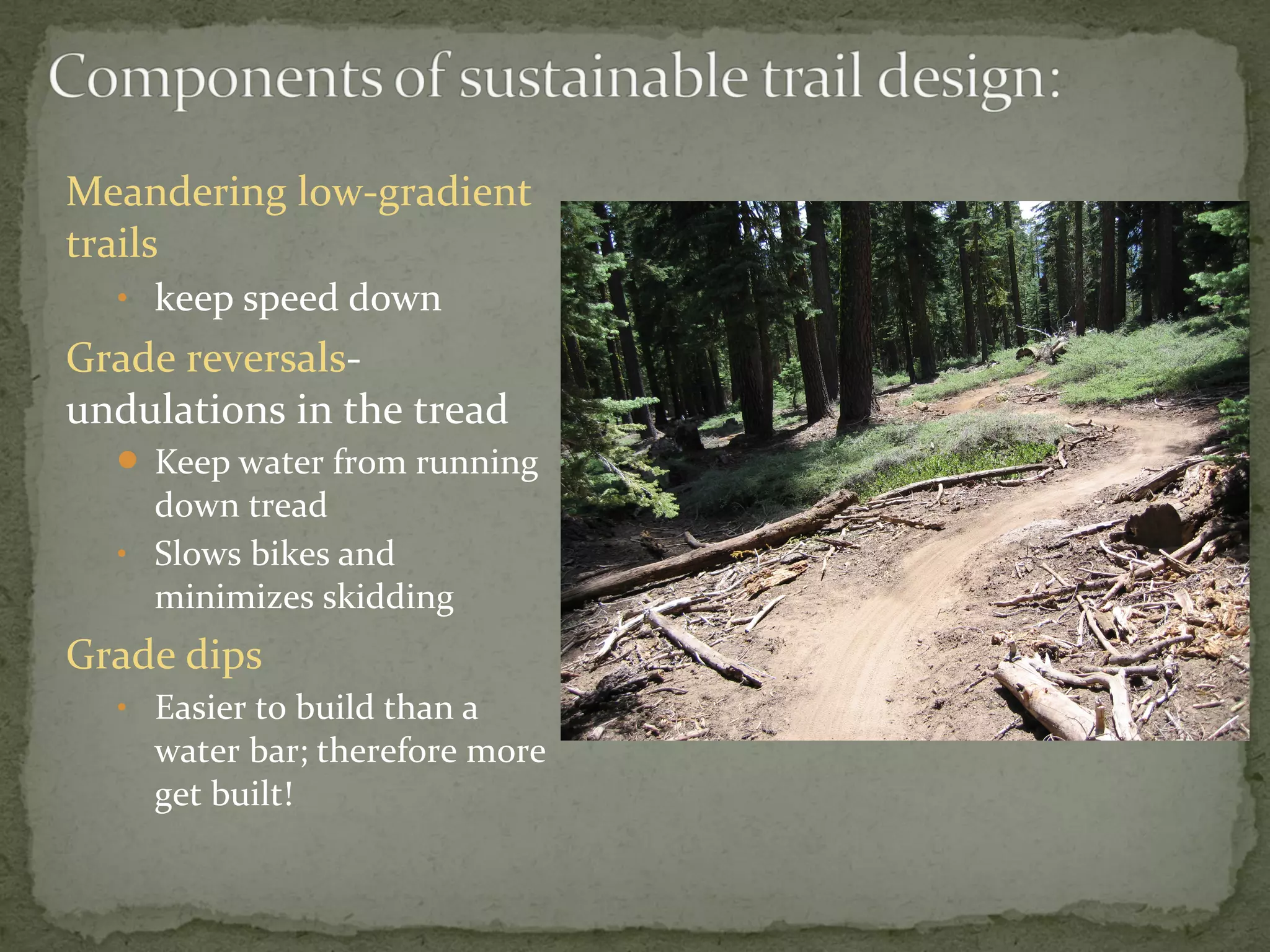 Trail Construction and Use-Conflict Minimization Overview | PPT ...