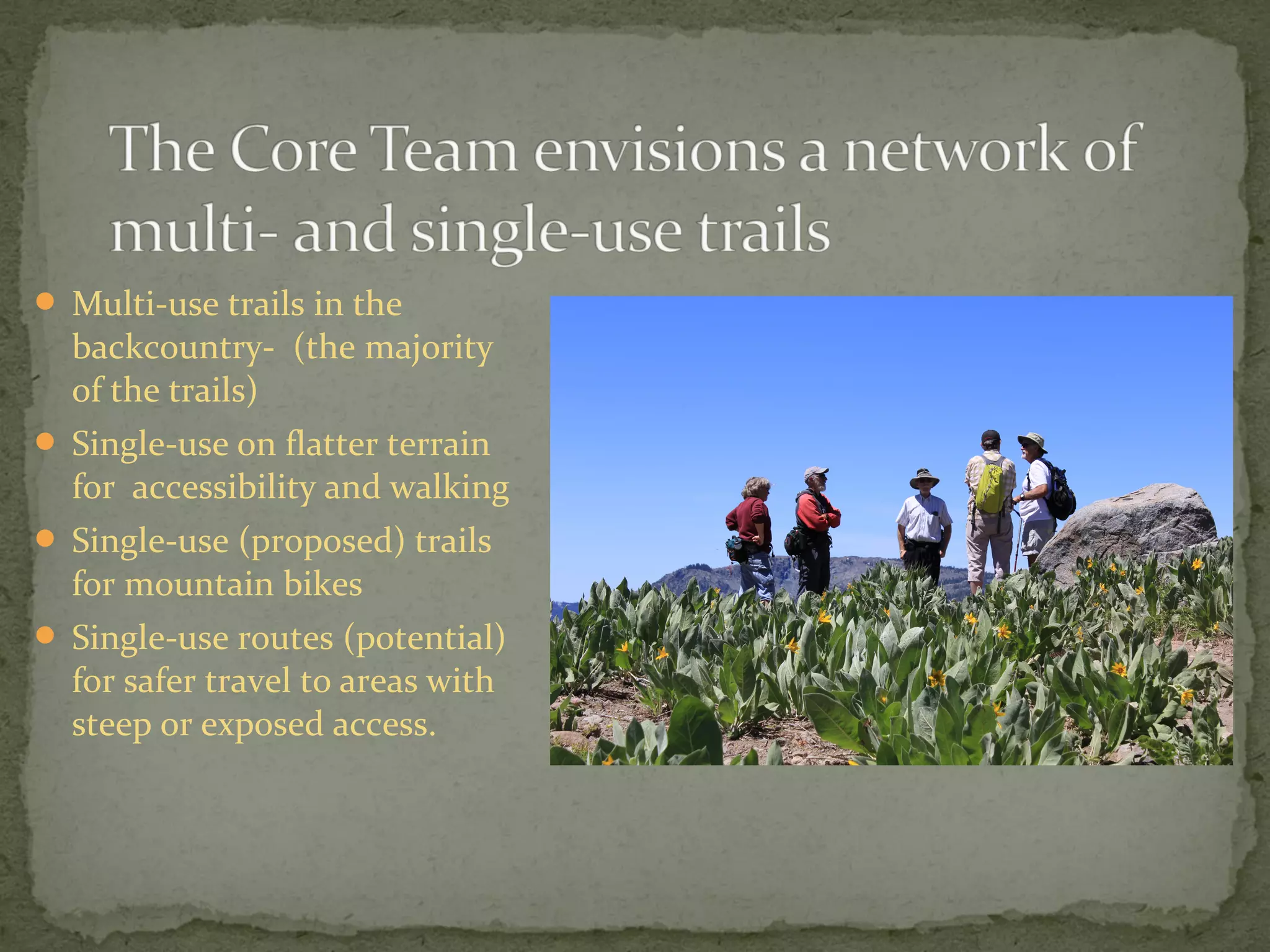 Trail Construction and Use-Conflict Minimization Overview | PPT ...