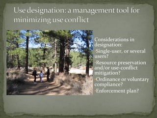 Trail Construction and Use-Conflict Minimization Overview | PPT ...
