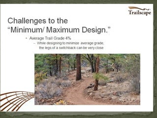 Trail Construction and Use-Conflict Minimization Overview | PPT ...