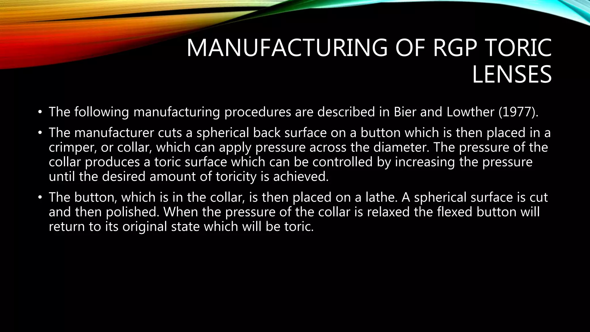 RGP Toric Contact lens | PPTX