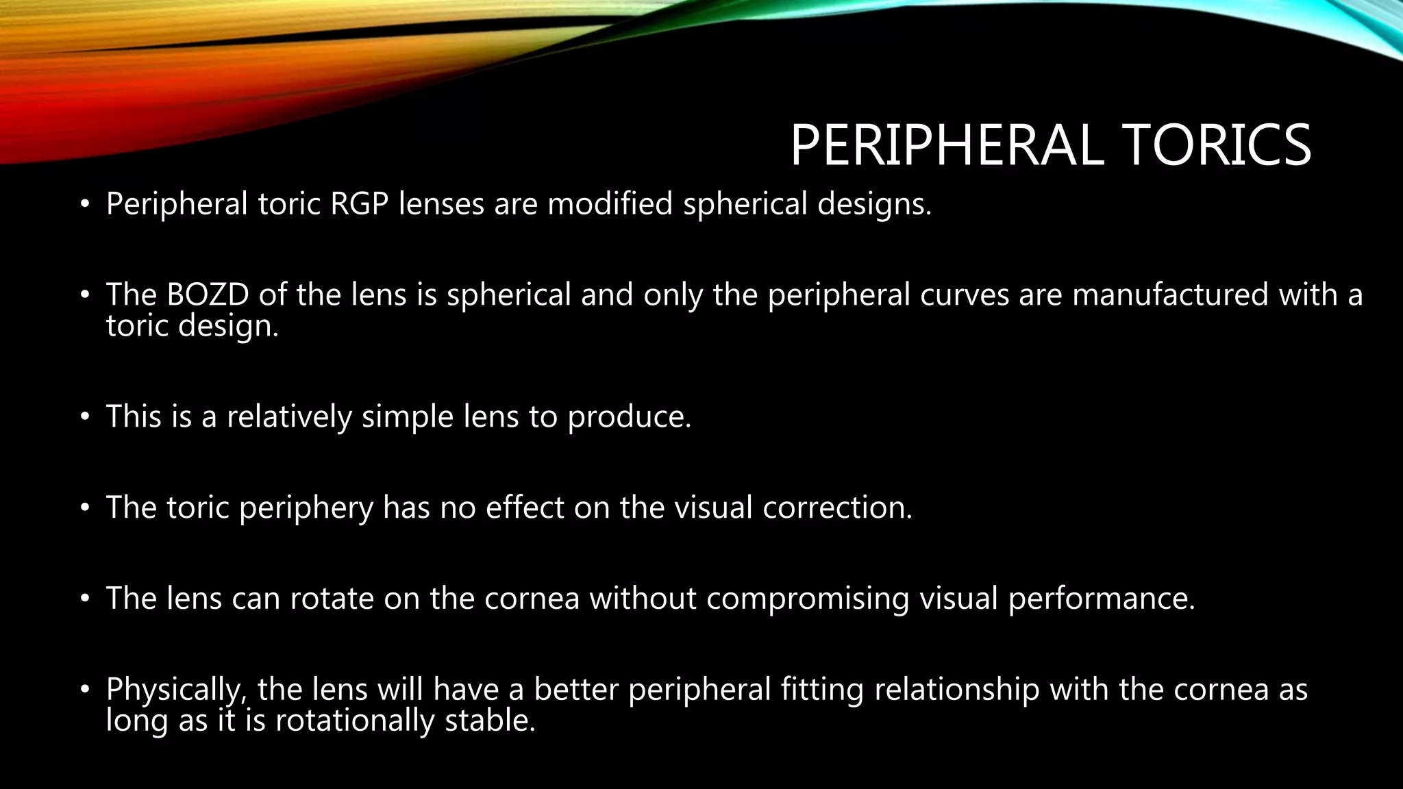 RGP Toric Contact lens | PPTX