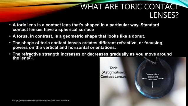 RGP Toric Contact lens | PPTX