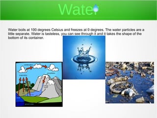 Temperature and water | ODP